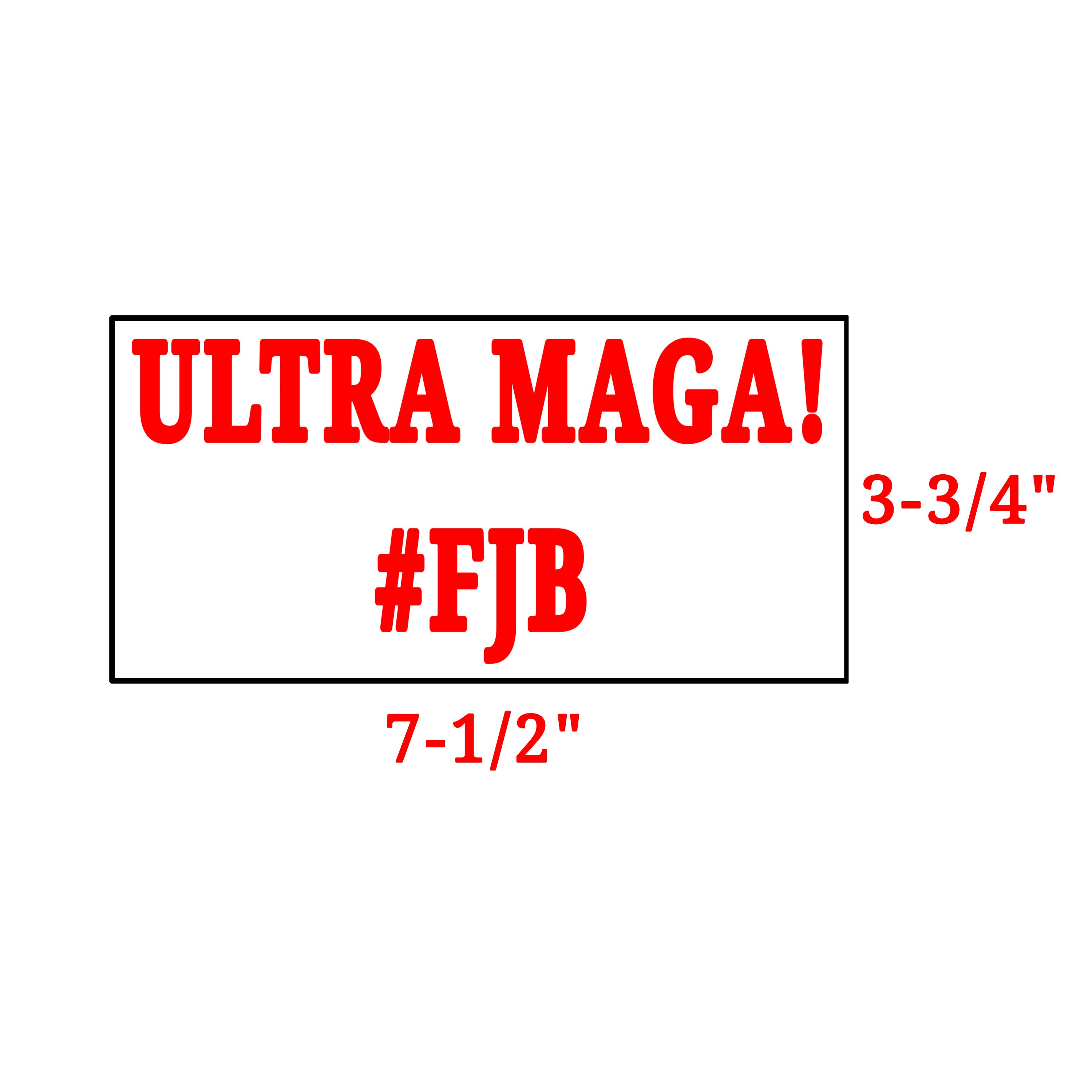 ULTRA MAGA FJB Bumper Sticker Made in the United States - Etsy ULTRA MAGA FJB Bumper Sticker Made in the United States - Etsy