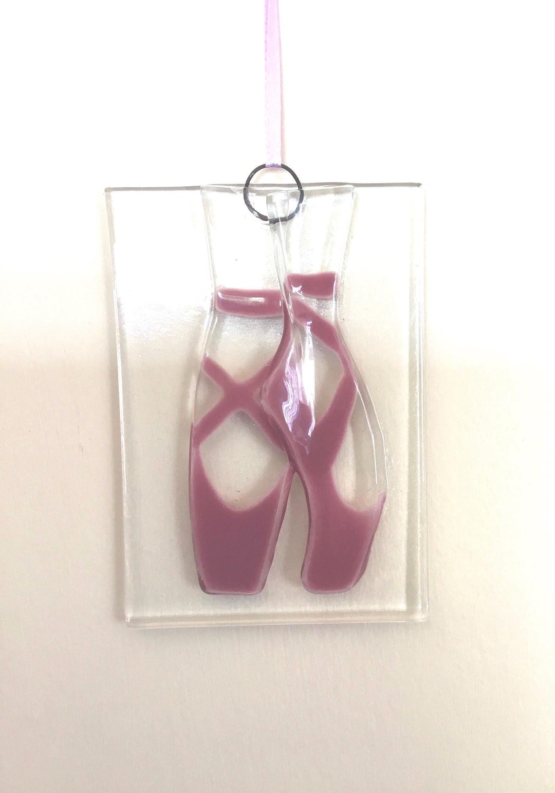 Fused Glass Ballet Shoes Ornament: Dancer Gift - Etsy