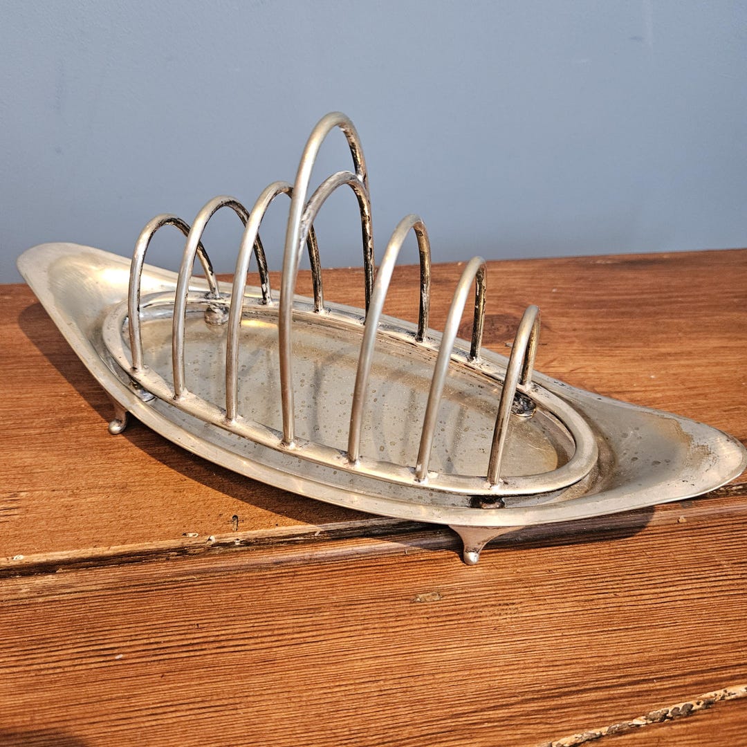 Antique Silver EPNS Edwardian Toast Rack - Etsy