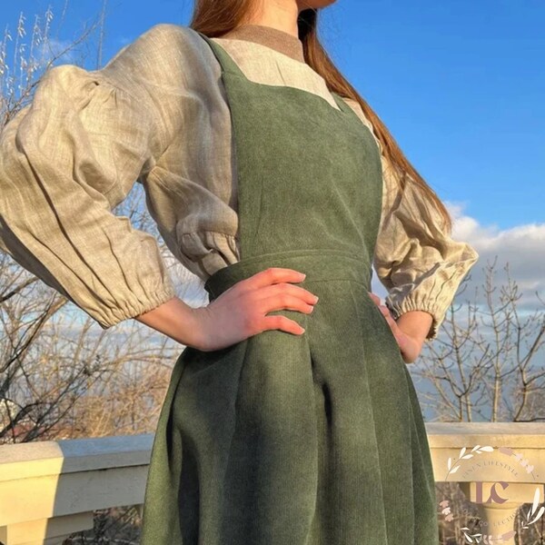 Apron Pinafore Dress - Etsy