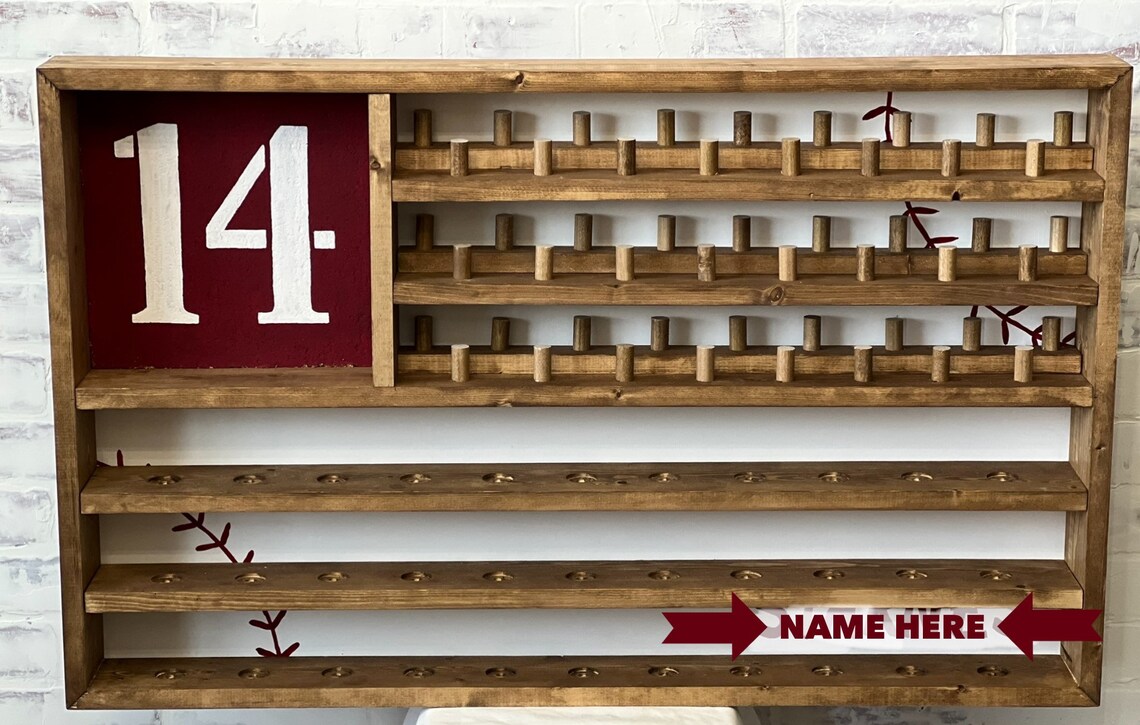 American Flag Baseball Ball & Ring Holder - Etsy