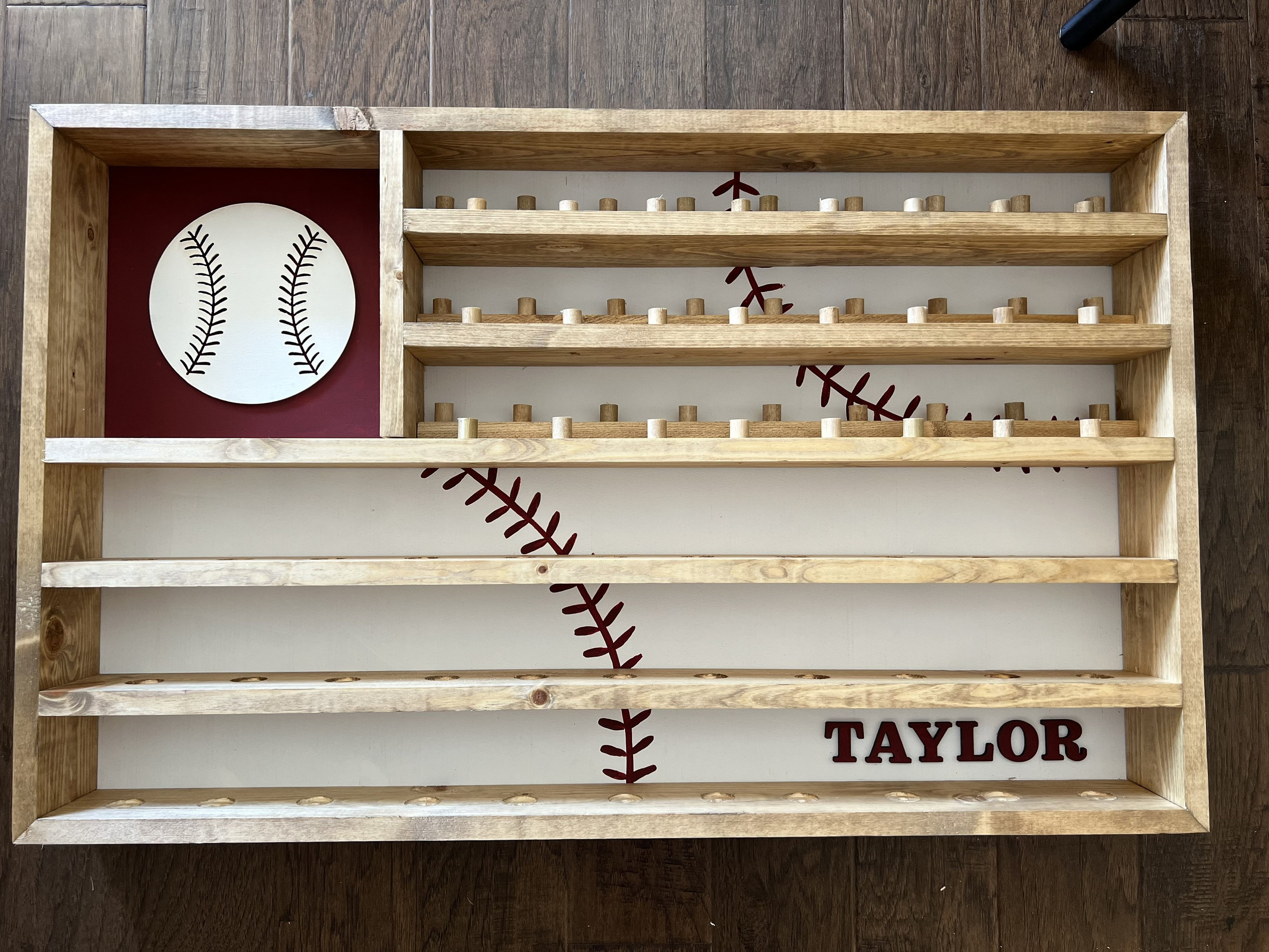 American Flag Baseball Ball & Ring Holder - Etsy