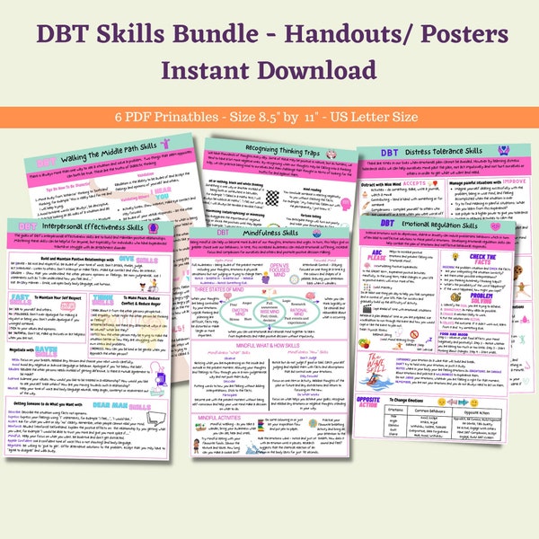 Dbt Skills Cheat Sheet Bundle - Etsy