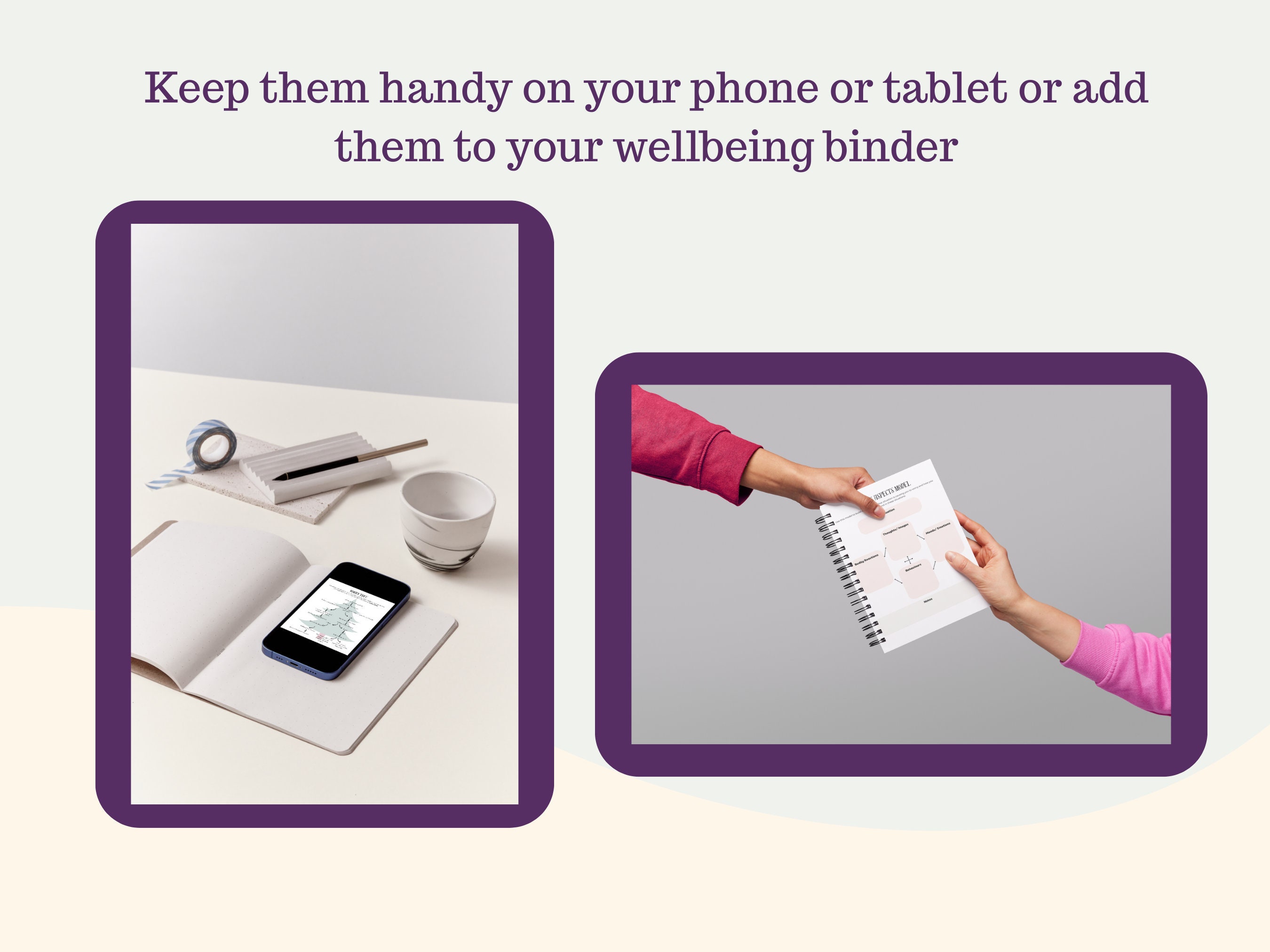 CBT Style Worry Management Workbook Bundle Download GAD General Anxiety ...