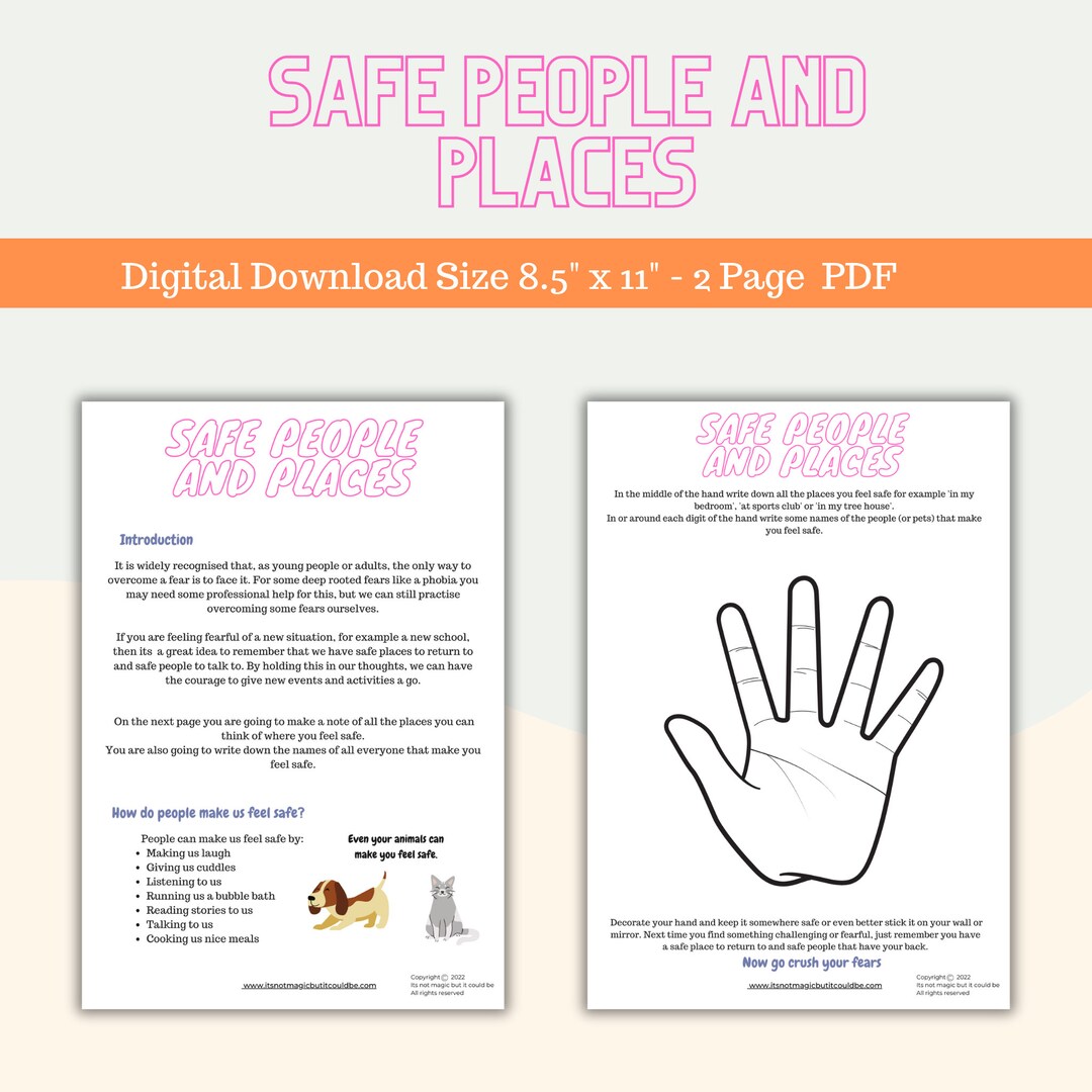 Safe People & Places Mental Health Emotional Skills Kids Teens ...
