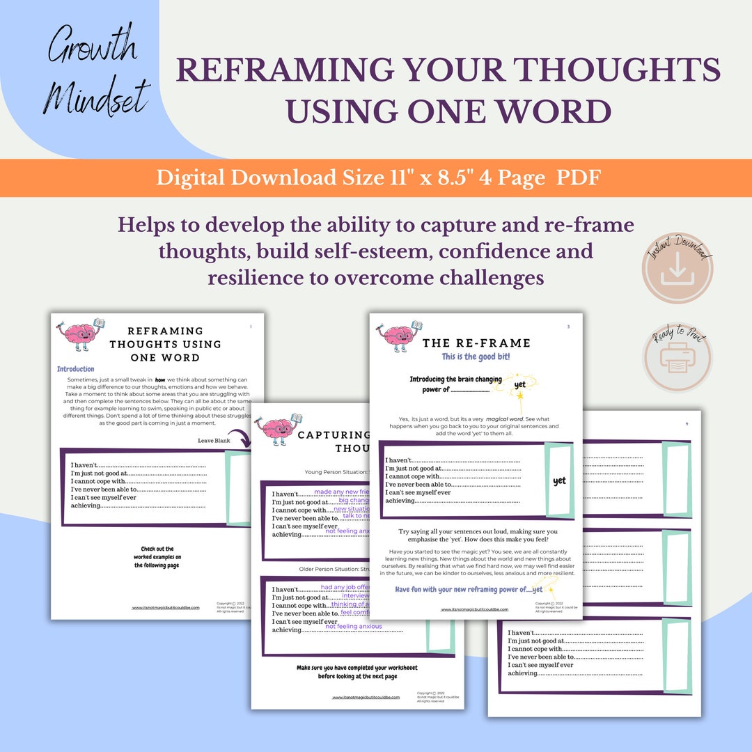 Reframing Your Thoughts Using the Power of One Word. Wellbeing ...