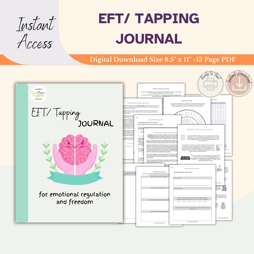 EFT/ Tapping Journal PDF Download Emotional Freedom Technique Adults ...
