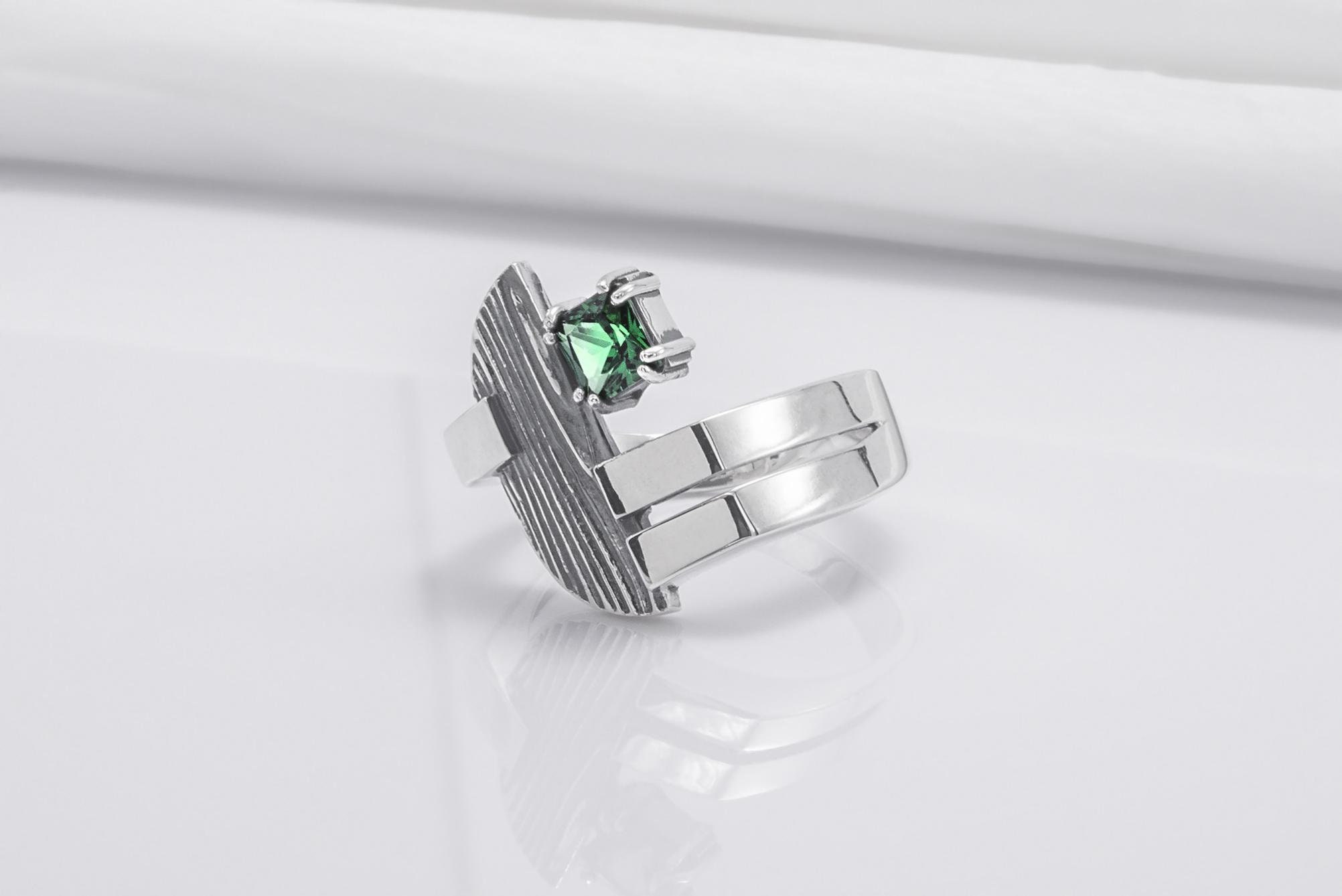 Handmade Wood Texture Ring, Bark Pattern Jewelry, Unique Shape Band ...