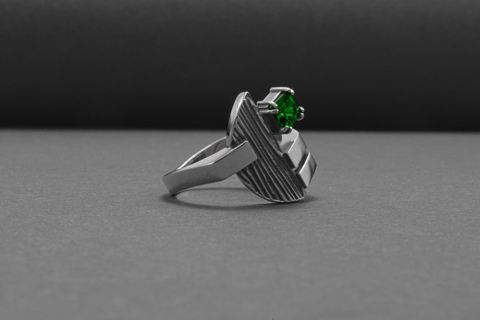 Handmade Wood Texture Ring, Bark Pattern Jewelry, Unique Shape Band ...