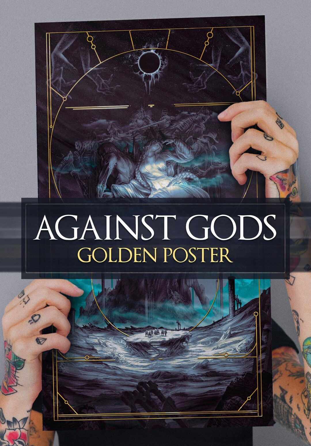 AGAINST GODS - Golden Poster - Etsy