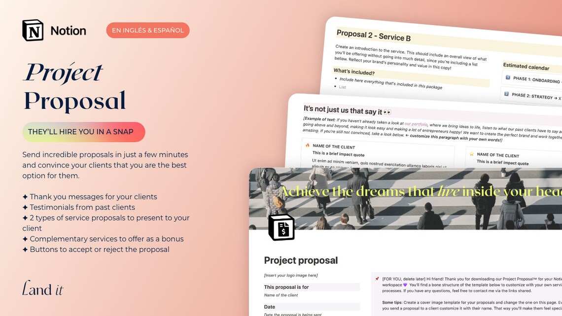 Notion Template | Project Proposal - Etsy