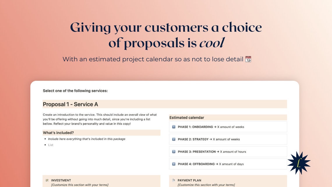 Notion Template | Project Proposal - Etsy