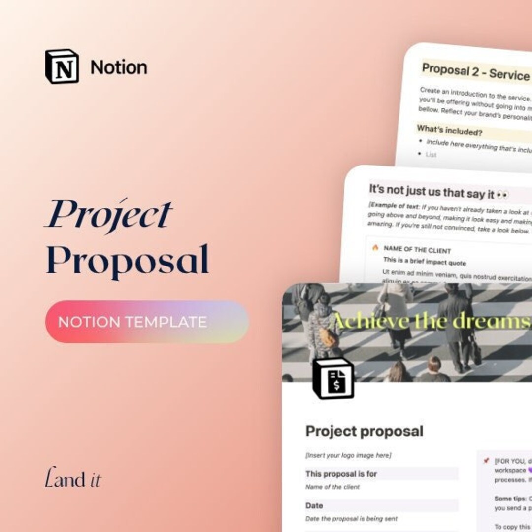 Notion Template | Project Proposal - Etsy