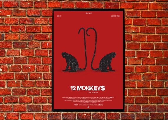 Twelve 12 Monkeys Post Apocalyptic Army Virus Futurism Movie | Etsy