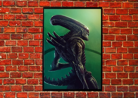 Alien Artwork Xenomorph Hdd Poster | Etsy