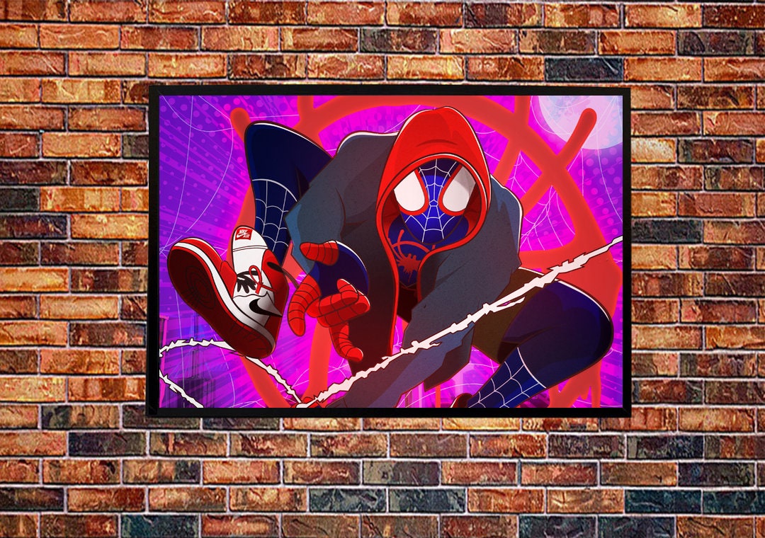 Spider-man Into the Spider-verse Artwork Hdd Poster - Etsy