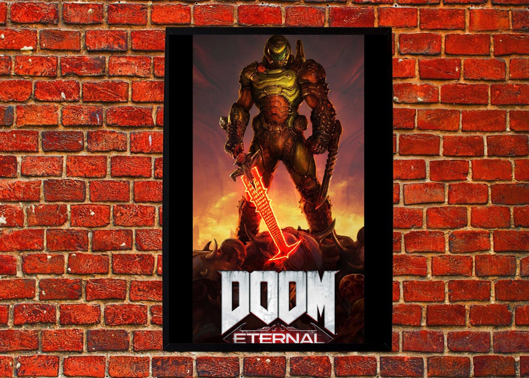 Doom Eternal Video Game Poster the Ultimate Hdd Doom - Etsy Australia