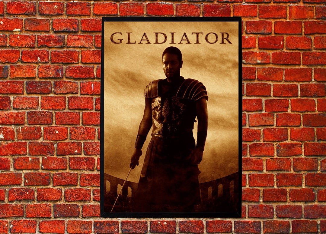 Gladiator Artwork Cover Movie Hdd Poster - Etsy