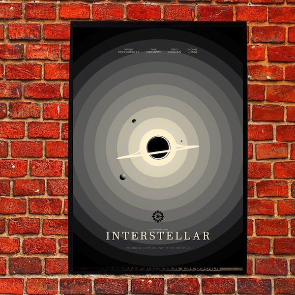 Interstellar Black Hole Poster - Etsy