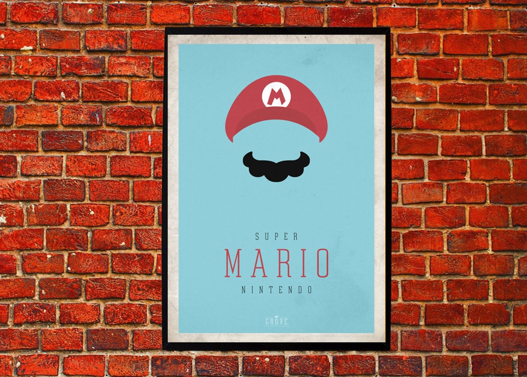Super Mario Bros Nintendo Classic Retro Game Gaming Mushroom - Etsy
