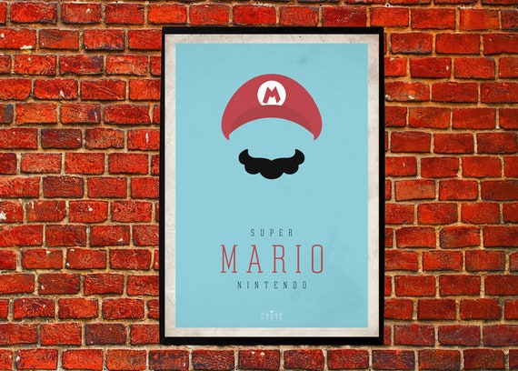 Super Mario Bros Nintendo Classic Retro Game Gaming Mushroom | Etsy
