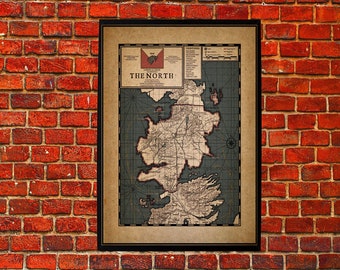 Map of Winterfell - Etsy