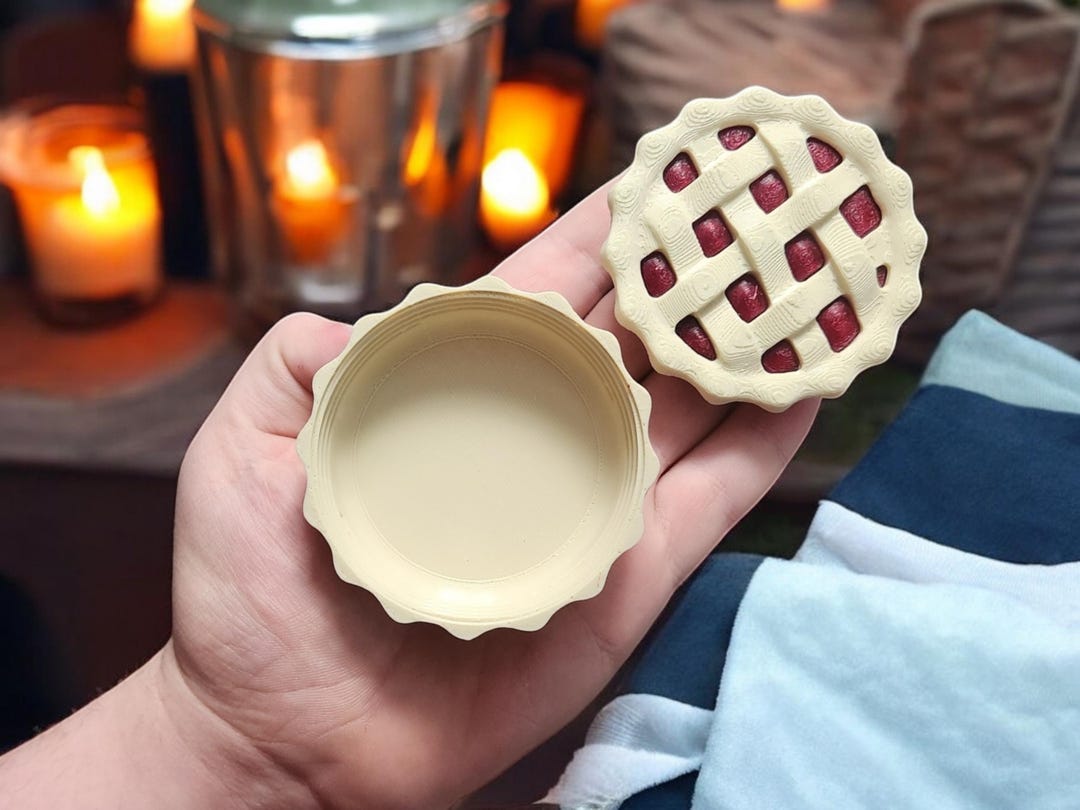 3D Printed Cherry Pie Container: Whimsical Candy & Jewelry Storage - Etsy