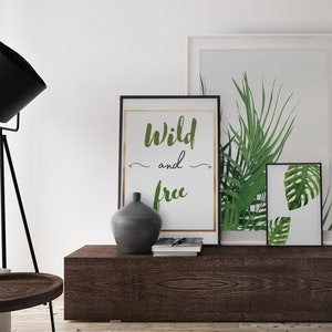 Tropical Plants Set Printable, Boho Greenery Wall Art, Digital Download ...