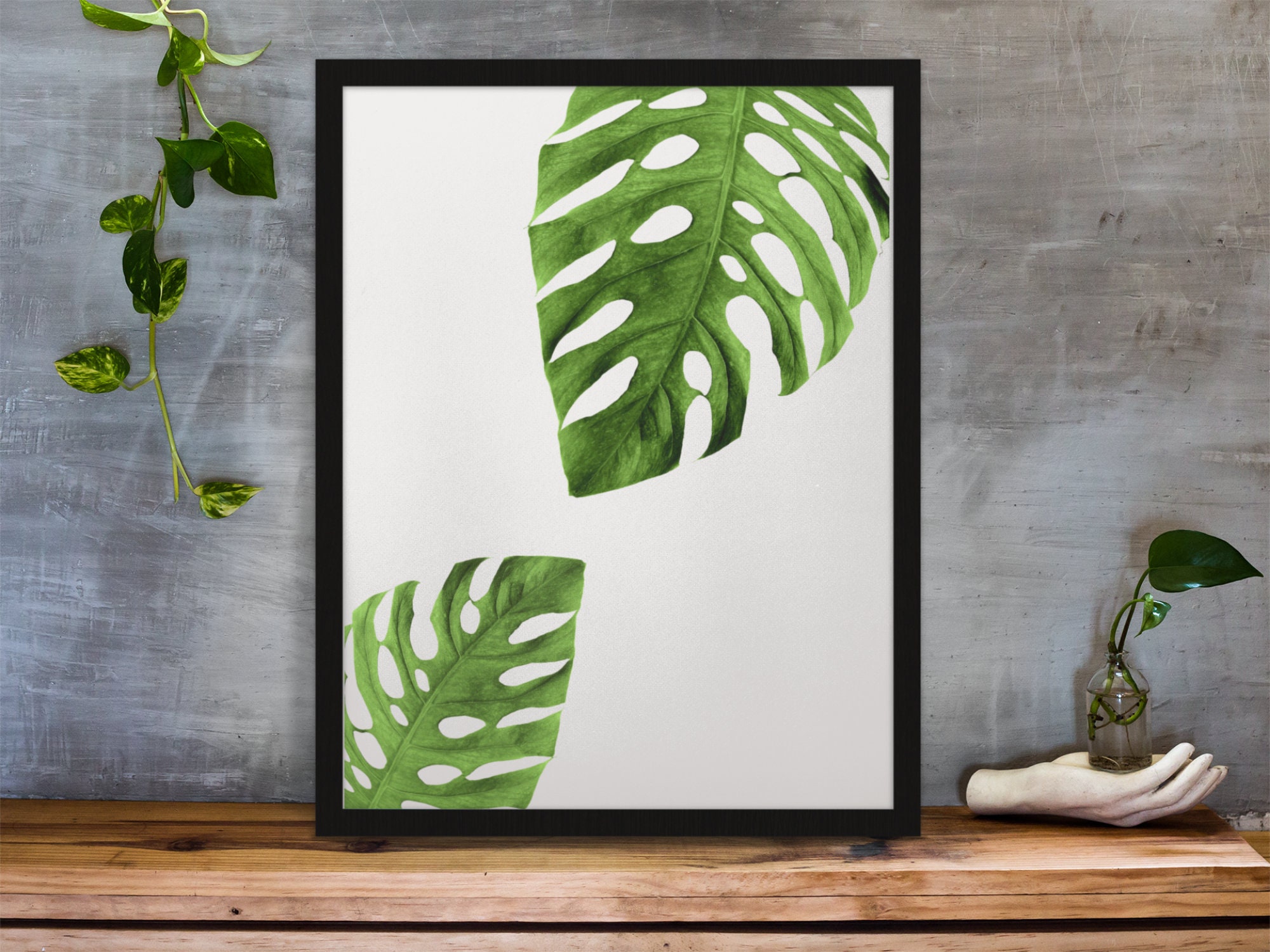 Tropical Plants Set Printable, Boho Greenery Wall Art, Digital Download ...