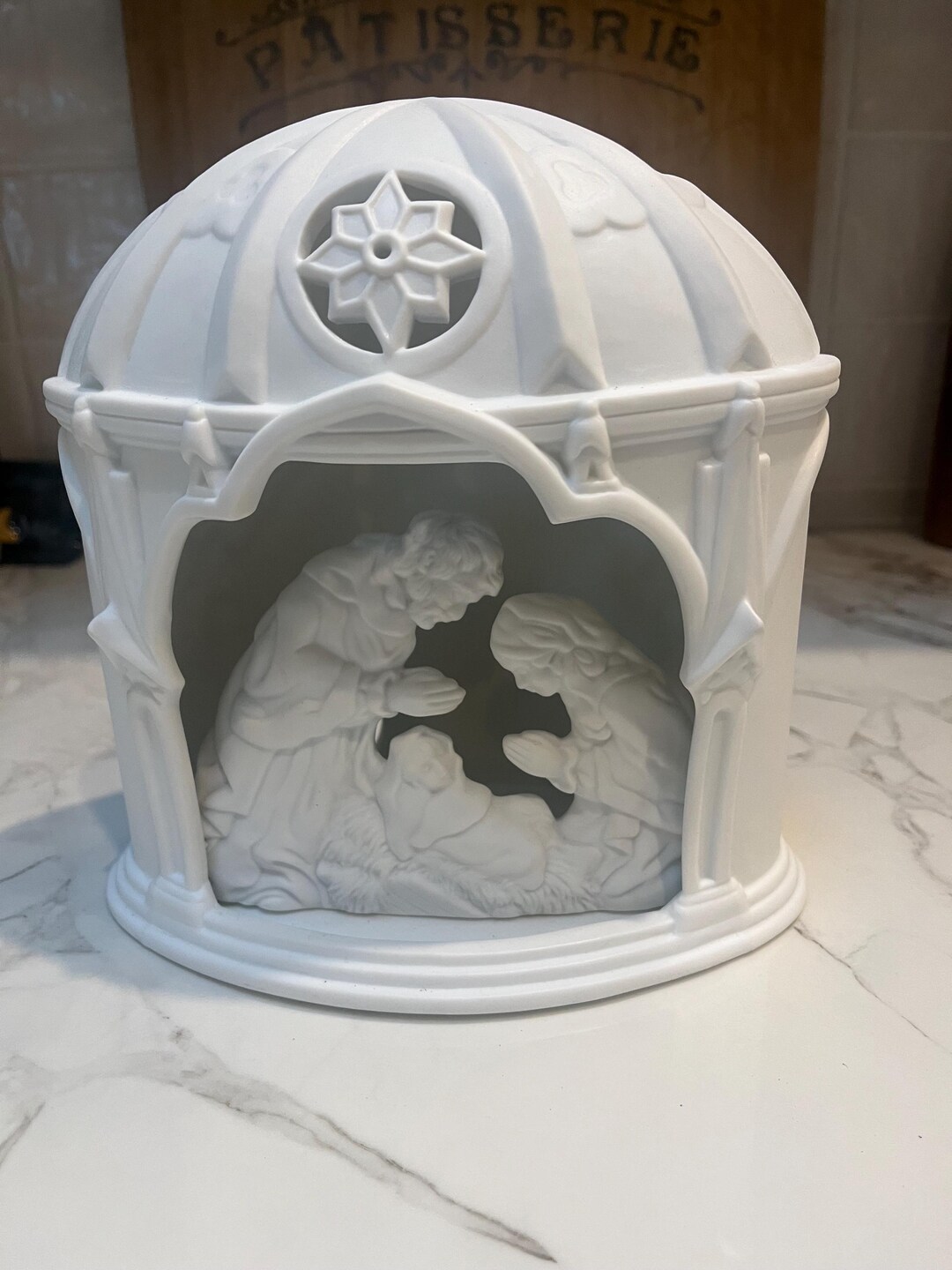Dept 56 Nativity White Ceramic Bisque Christmas Winter Silhouette No ...