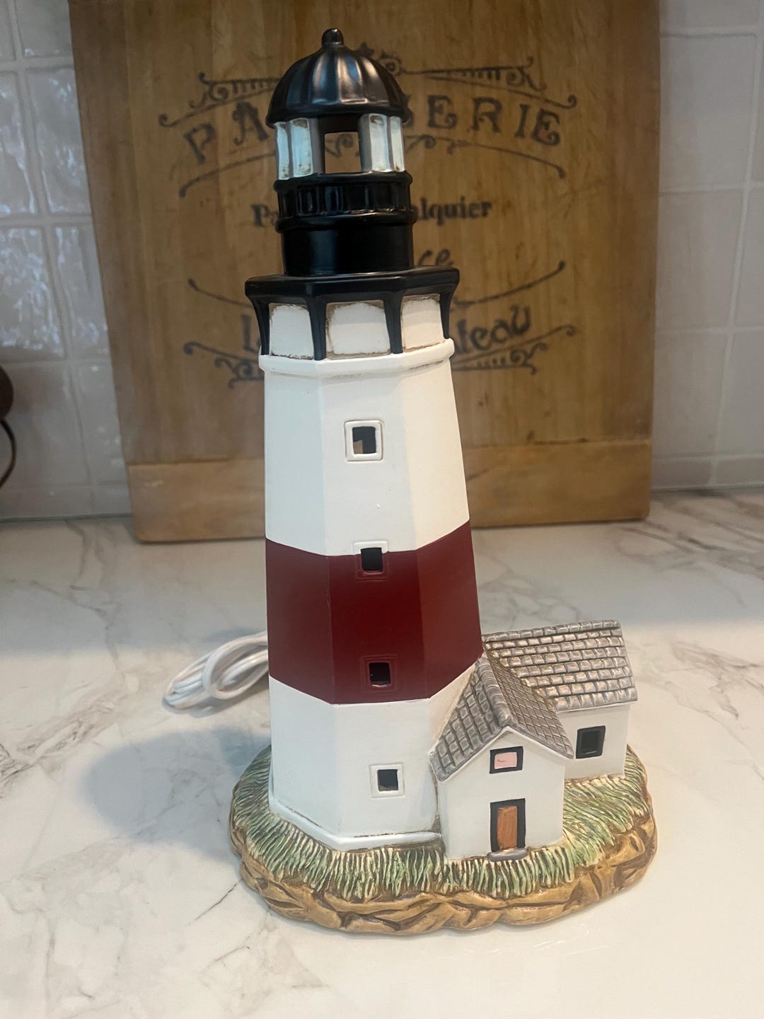 Vintage Lefton Lighthouse Mantouk Point 1992 11” Tall - Etsy