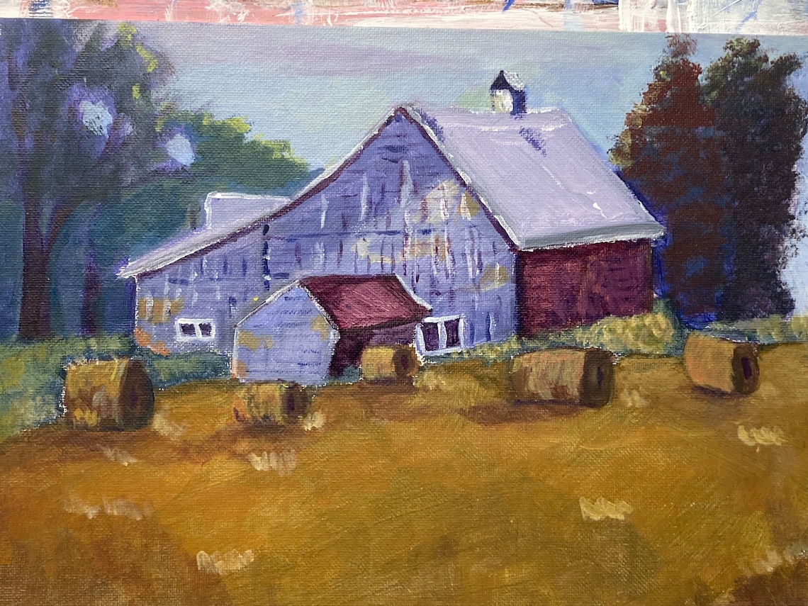 Haystacks and Barn - Etsy