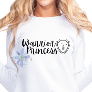 Warrior Princess of Faith SVG Design * Woman of God Digital Files ...