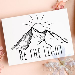 Be the Light PNG, Bible Verse Digital Designs, Light of the World JPEG ...