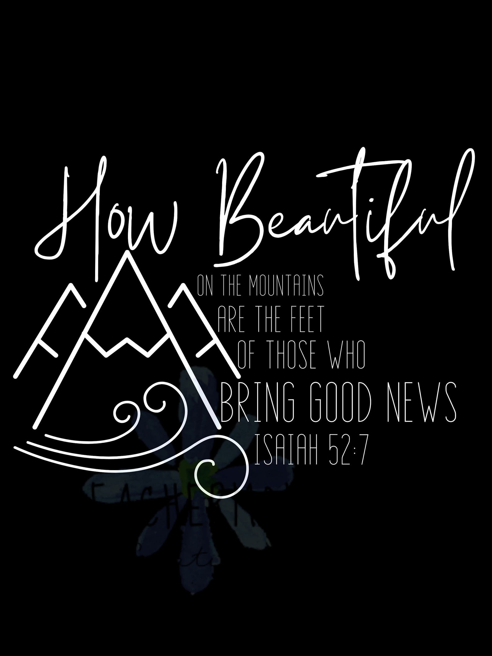 Good News Christian Digital Design, Isaiah 52:7 Bible Verse SVG, Bring ...