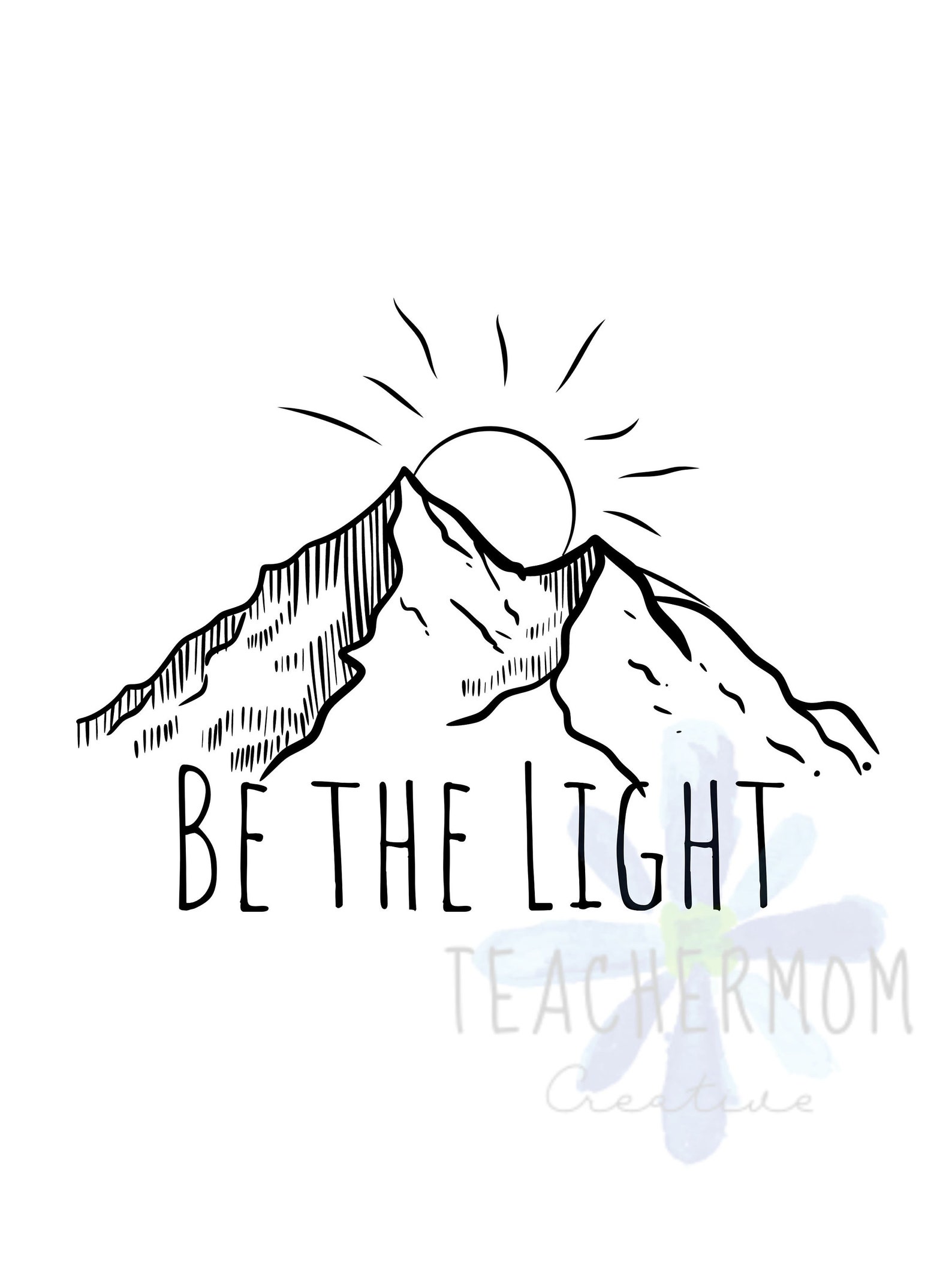 Be the Light PNG Bible Verse Digital Designs Light of the - Etsy