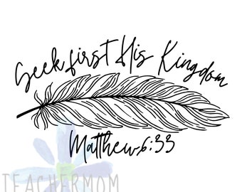 Matthew 6 33 Svg - Etsy