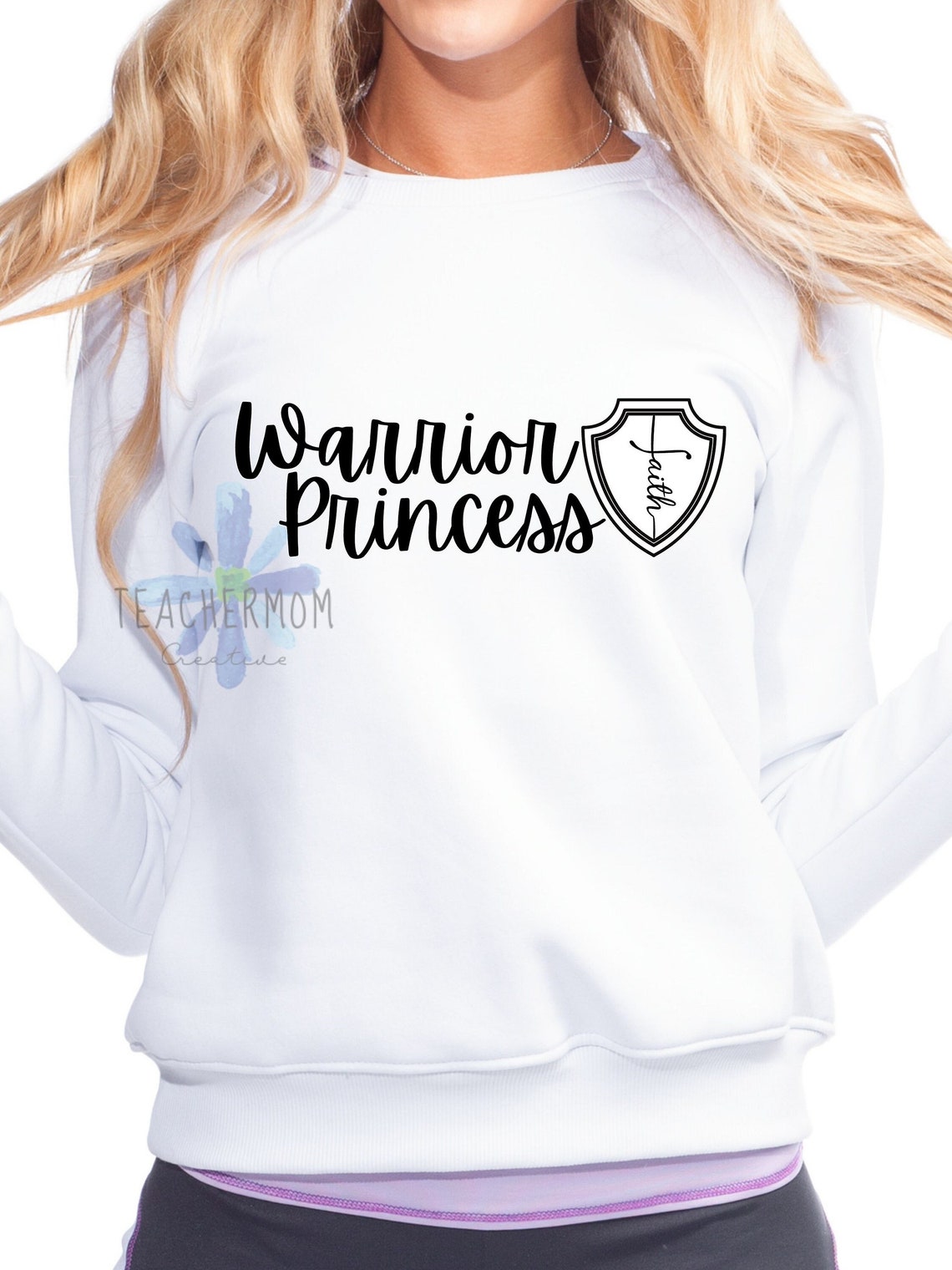 Warrior Princess of Faith SVG Design Woman of God Digital Files Strong ...