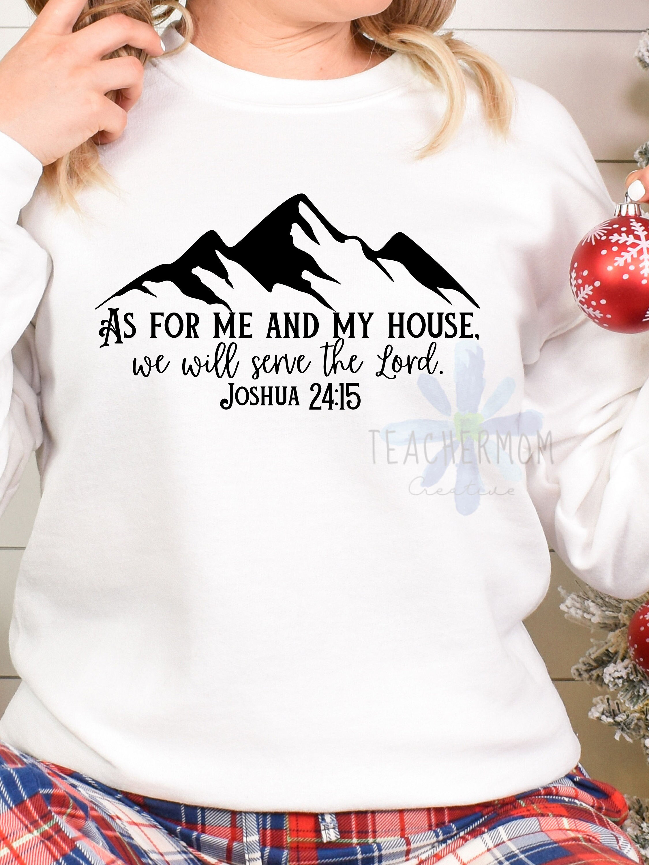As for Me and My House We Will Serve the Lord Digital Design - Etsy