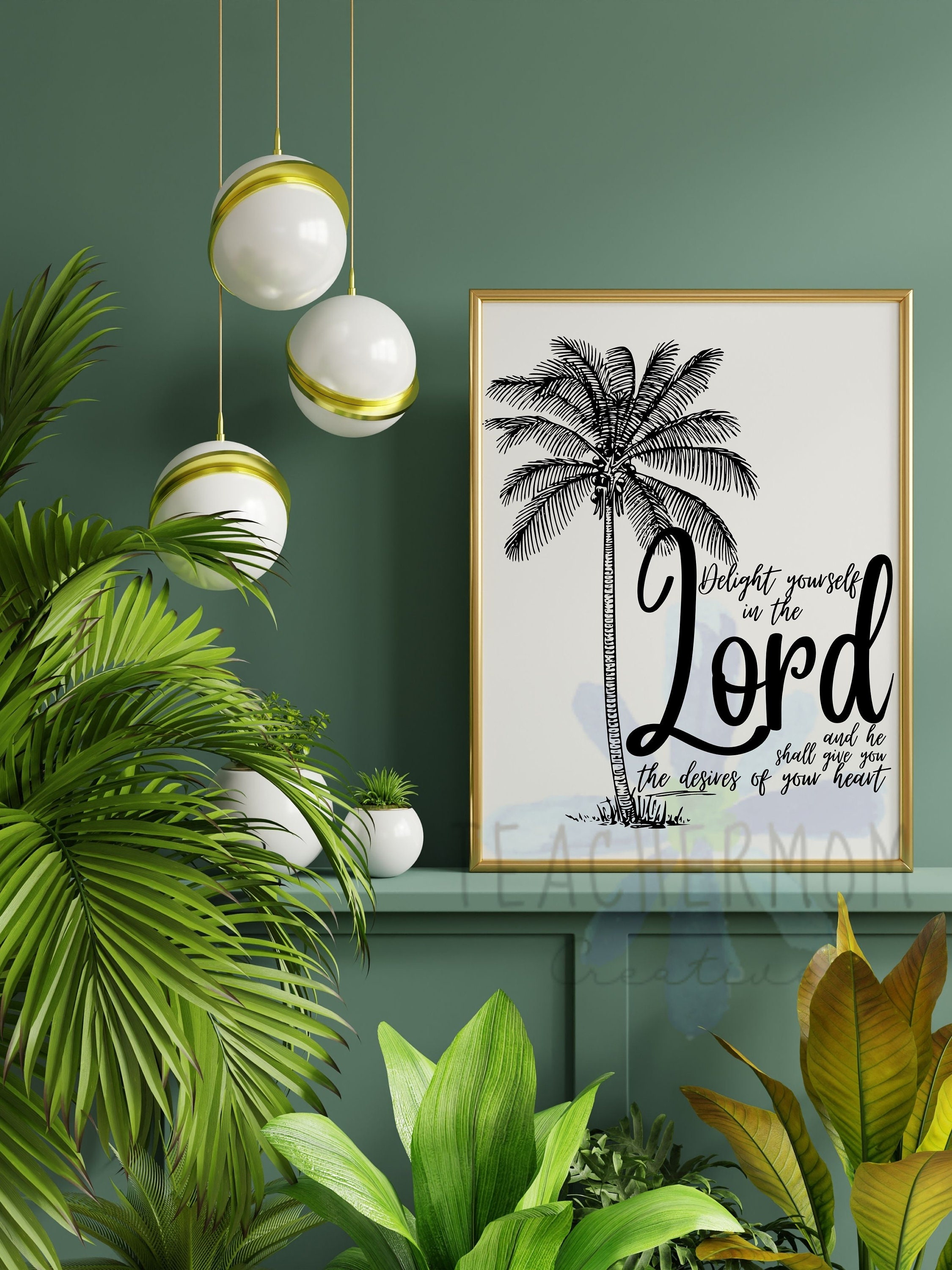 Delight Yourself in the Lord Scripture SVG Digital Designs Psalms 37:4 ...