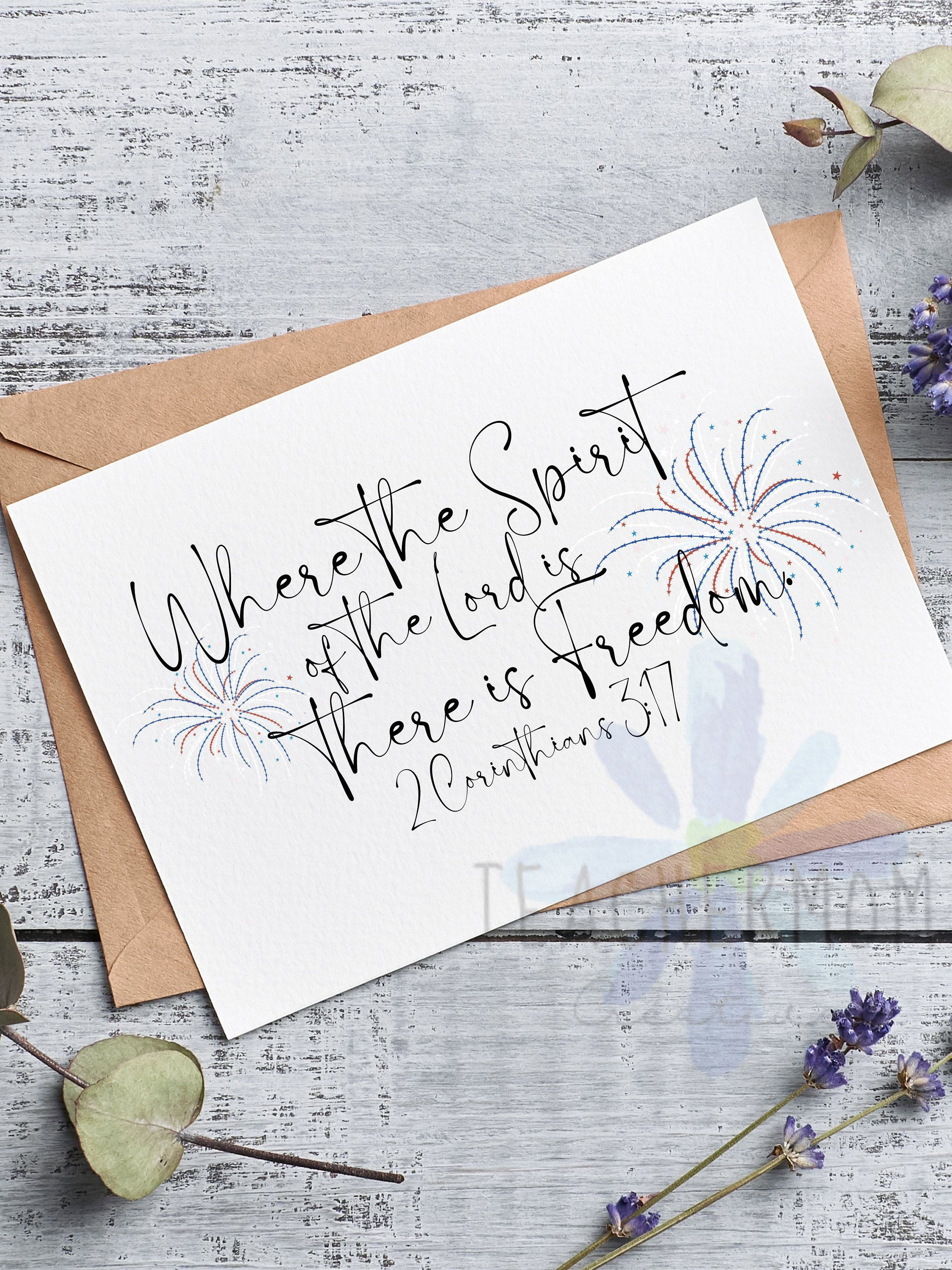 Freedom Bible Verse SVG: Christian 4th of July (digital Designs) - Etsy