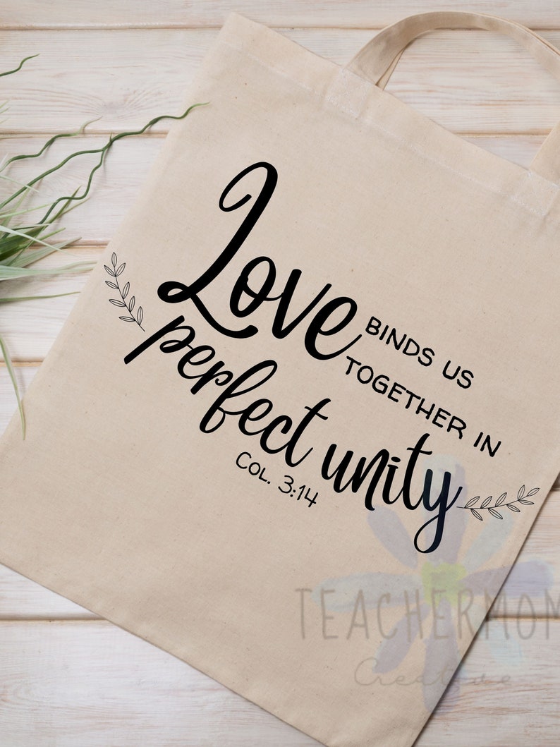 Love Binds Us Together in Perfect Unity Bible Verse Digital Download ...