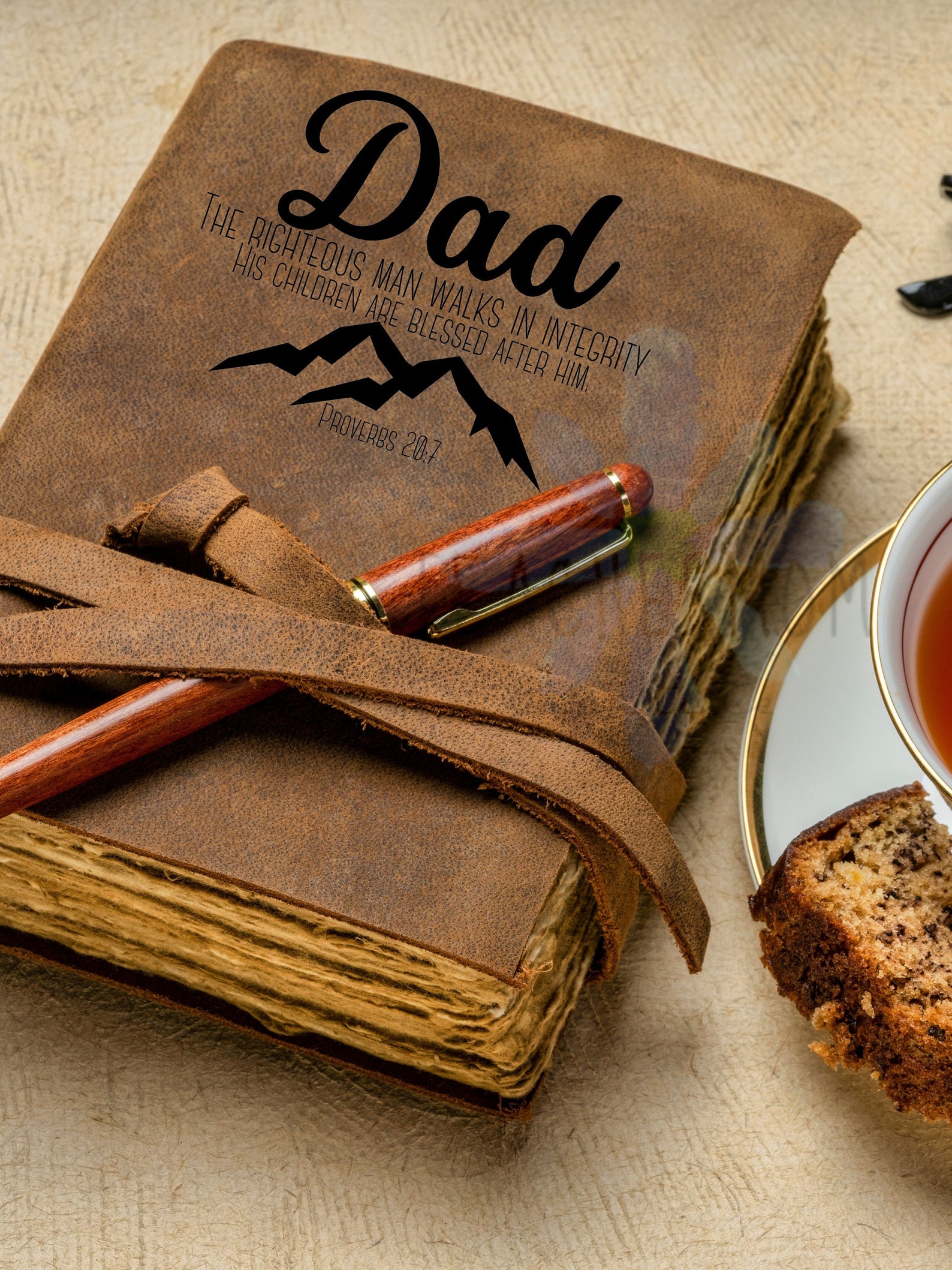 Dad the Righteous Man Walks in Integrity Digital Design, Proverbs 20:7 ...