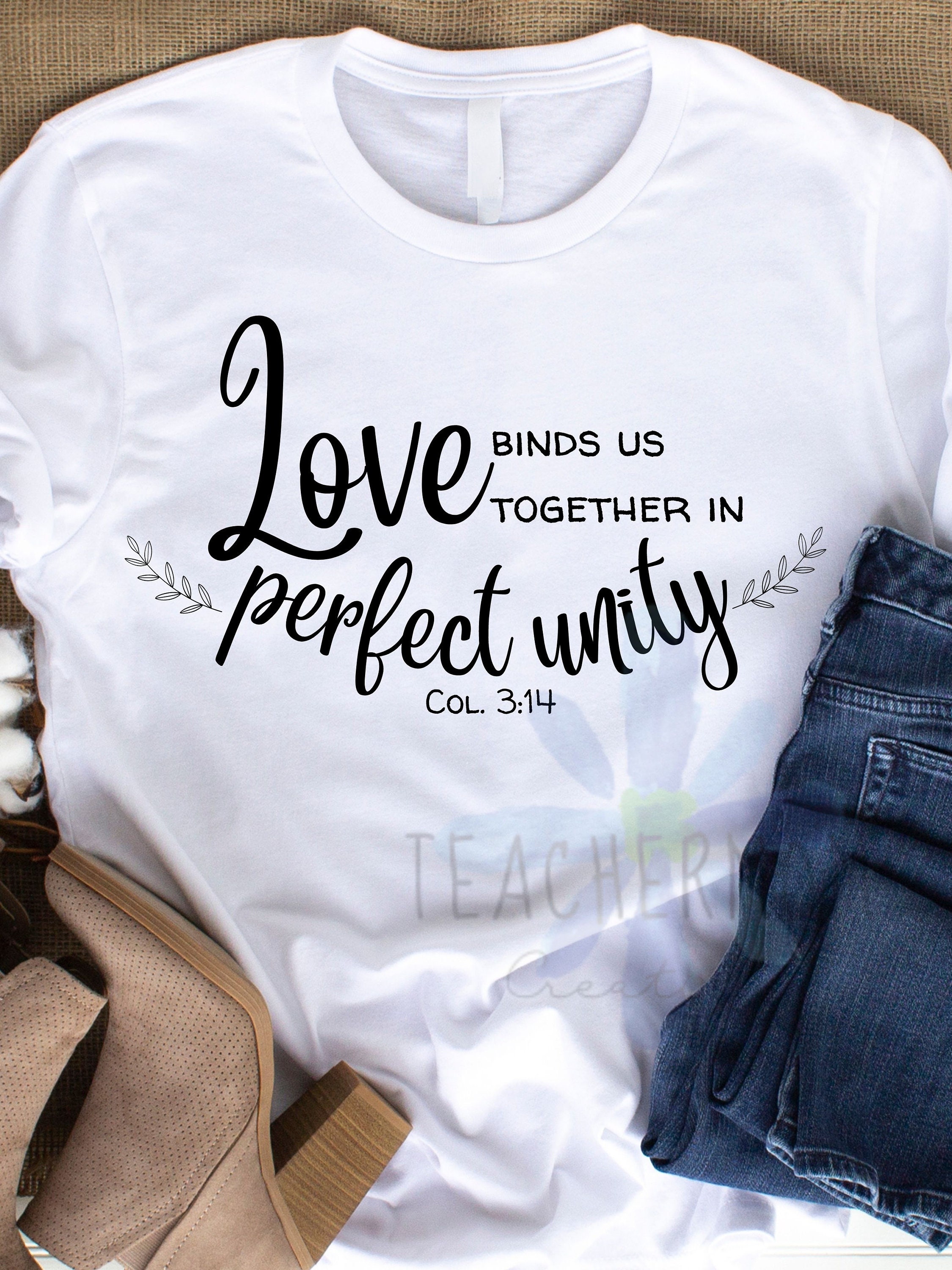 Love Binds Us Together in Perfect Unity Bible Verse Digital Download ...