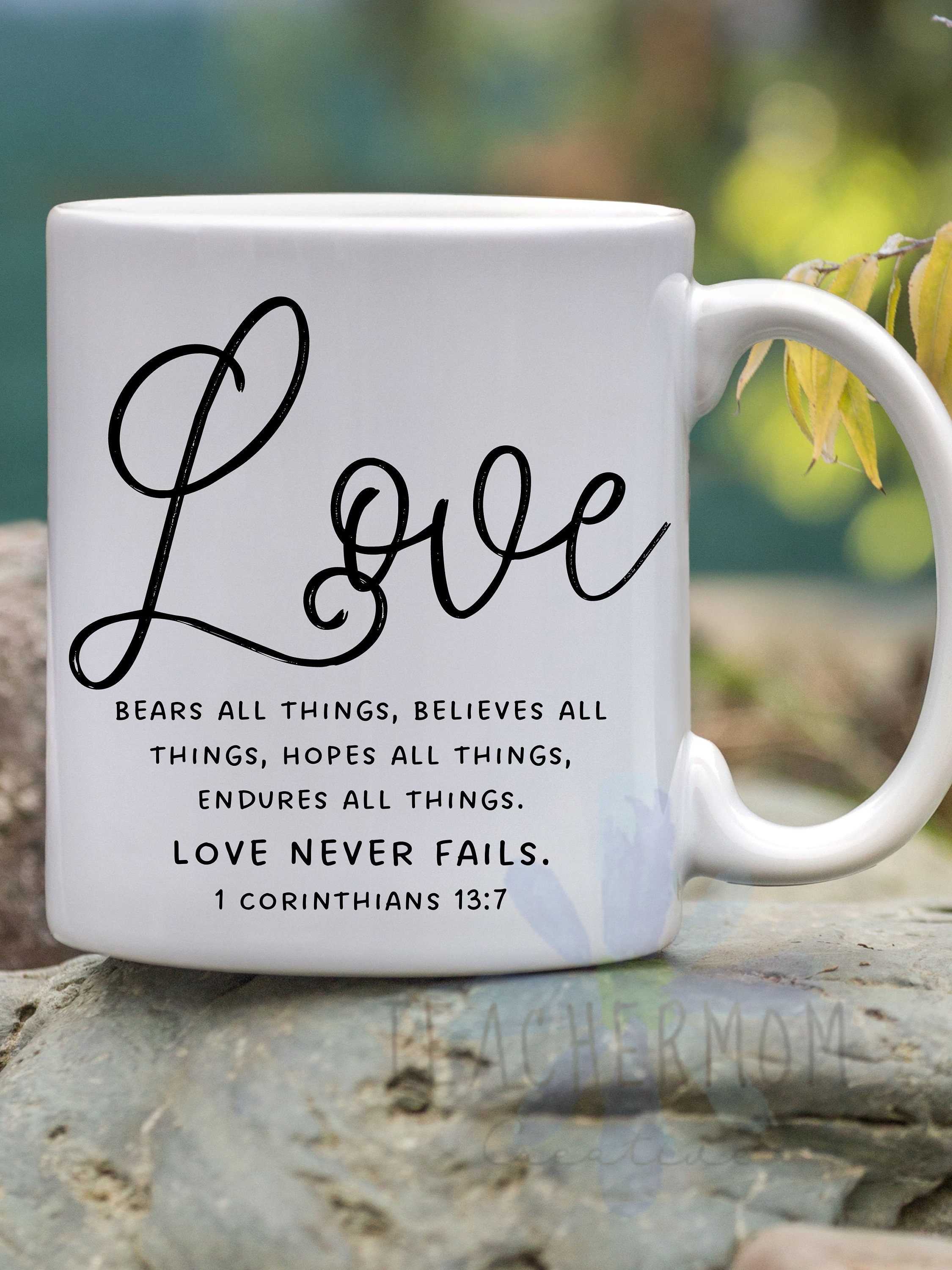 Love Bears All Things Scripture SVG, Love Never Fails Bible Verse ...