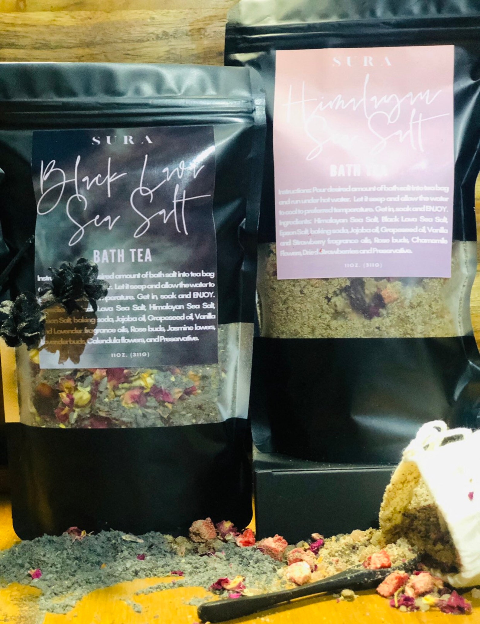 SURA Sea Salt Bath Tea Collection - Etsy