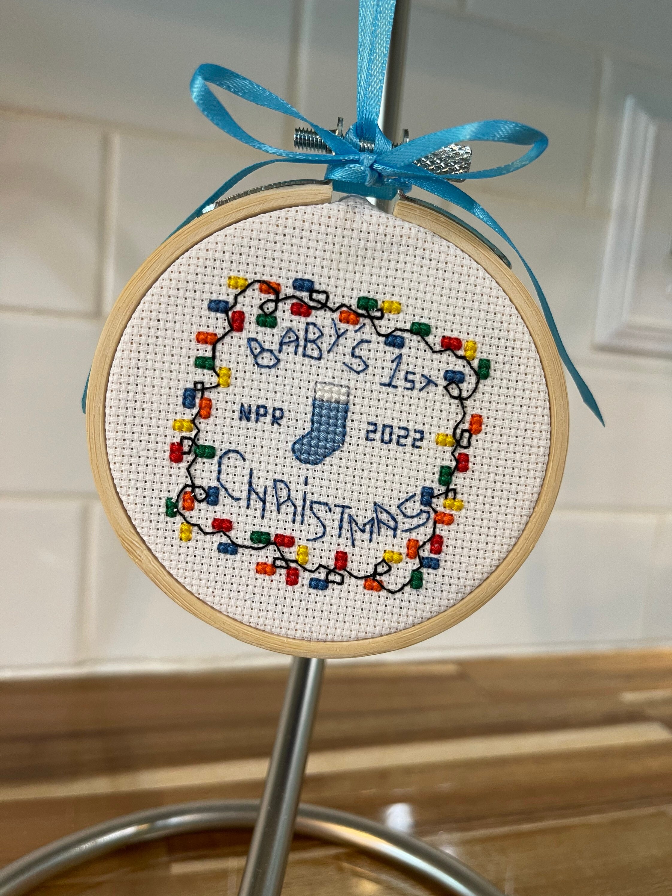 Baby's 1st Christmas Ornament Instant Download Cross Stitch Pattern - Etsy