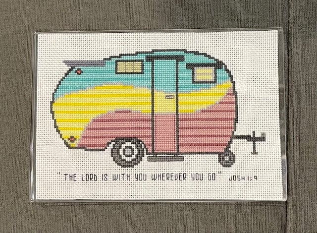 Cross Stitch Pattern, Camper, Retro, Vintage, RV, Instant Download ...