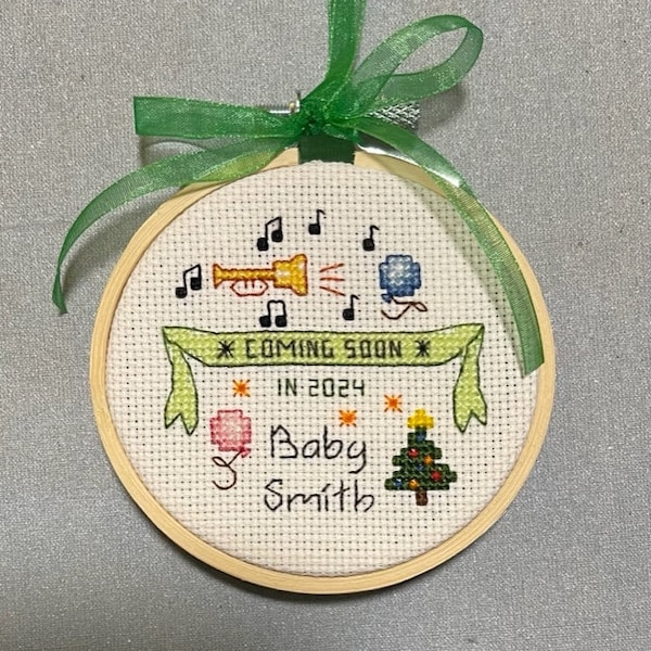 Cross Stitch Christmas Ornament Pattern - Etsy