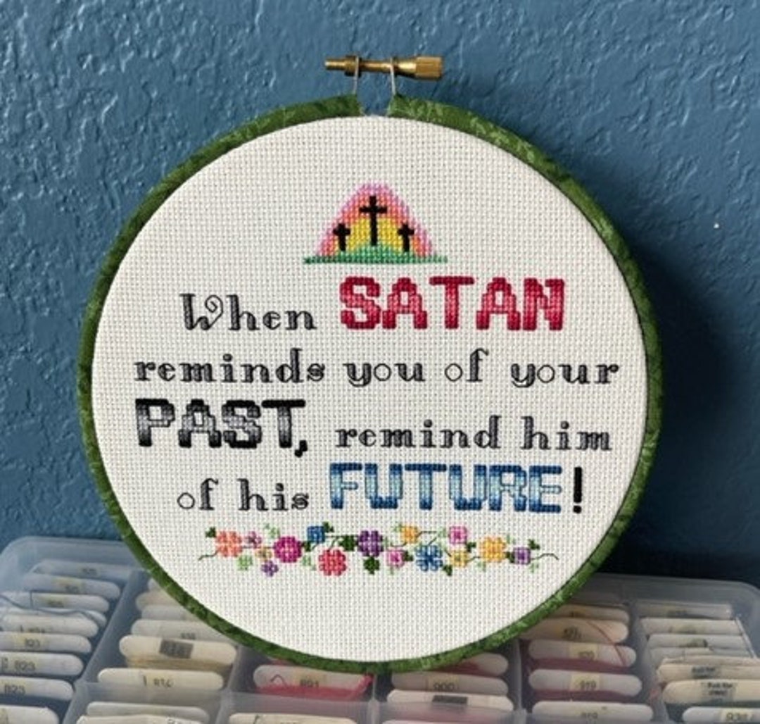 Satan's Future Cross Stitch Pattern (download), Spiritual Warfare ...